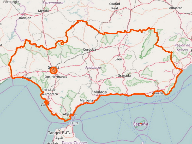 Andalusien Karte: Sehenswerte Orte und Attraktionen • Reisen nach Spanien